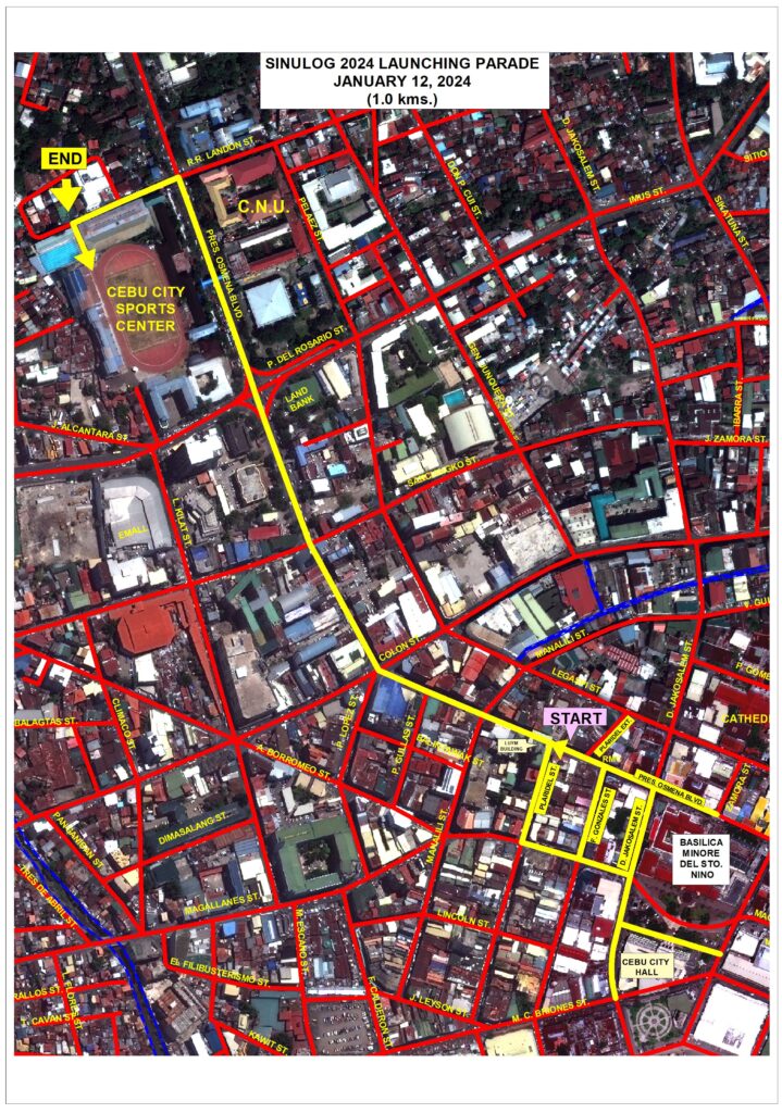 Guide Maps & Venue of Sinulog 2023 Grand Parade - Sinulog Foundation Inc